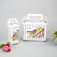 China 80 Colors Double-headed Rich Color Non-toxic And Harmless Art Pen Artist Marker Pens For Drawing And Painting for sale