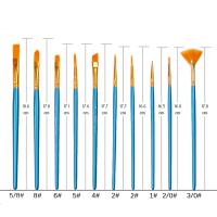 China Flat Head Round Head Pointed Head Art Materials Quality Art Paint Brushes Set for sale