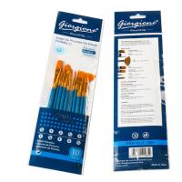 China Flat Head Round Head Pointed Head Art Materials Quality Art Paint Brushes Set for sale