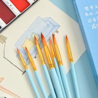 China Nylon Wool Nickel Copper Tube Watercolor Oil Painting Brushes Acrylic Paint Brush For Kids for sale