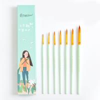 China Nylon Wool Nickel Copper Tube Watercolor Oil Painting Brushes Acrylic Paint Brush For Kids for sale