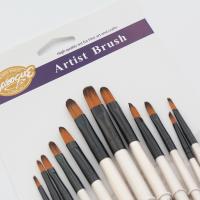 China Personalized High Quality Professional Artist Small Wood Free Style Set Painting Brushes for sale