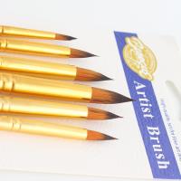 China Premium Professional Wholesale Wooden Handle Water Color Soft Paint Brush for sale