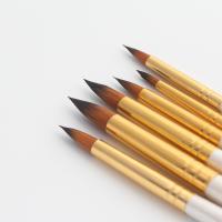 China Premium Professional Wholesale Wooden Handle Water Color Soft Paint Brush for sale