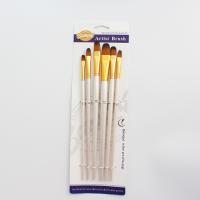 China Personalized Nylon Art Supplies Small Wooden High Quality Painting Artist Brush Set for sale