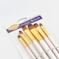China Personalized Nylon Art Supplies Small Wooden High Quality Painting Artist Brush Set for sale