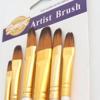 China Personalized Nylon Art Supplies Small Wooden High Quality Painting Artist Brush Set for sale