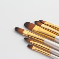 China Personalized Nylon Art Supplies Small Wooden High Quality Painting Artist Brush Set for sale