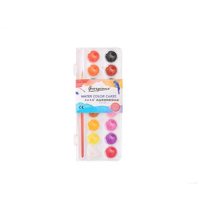 China Bright and Delicate Silty Pigments Professional Solids Solid Acrylic Watercolor Paint Set for sale