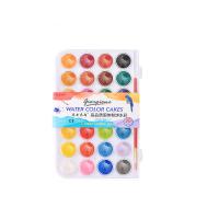 China Strong Coloring Power Watercolor Cakes Solid Portable Watercolor Paint Set for sale