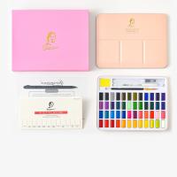 China 36 Color Paint Set Pen Solid Watercolor Paints Set For Drawing Pi Watercolor Paint Palette for sale