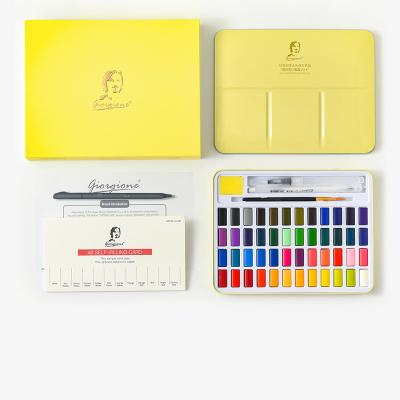 China 48 Colours Professional Brush Pen Artistic Solids Watercolor With Needle Pen Highlighter Pen for sale