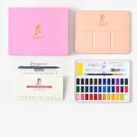 China 48 Colours Professional Brush Pen Artistic Solids Watercolor With Needle Pen Highlighter Pen for sale