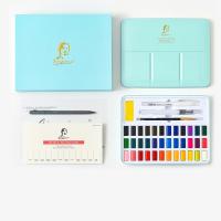 China 48 Colours Professional Brush Pen Artistic Solids Watercolor With Needle Pen Highlighter Pen for sale