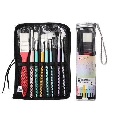 China High Quality Nylon Pen Wool Perfect Roller Brush Paint 8 Pcs Set for sale