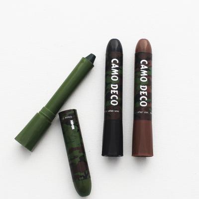 China 3 Colors Washable Crayon Art Camouflage Face Body Painting Kit for sale