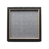 China Stretched on chassis acrylic painting set cotton pre-printed black painting canvas for sale