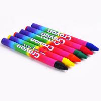 China 6pcs hot sale pastel non toxic crayons set with color box package for sale