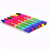 China 6pcs hot sale pastel non toxic crayons set with color box package for sale
