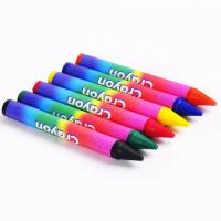 China Customized logo with low price hot sale safety wax crayons set for sale