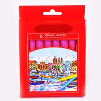 China 100mm big size back to school drawing set 8 color wholesale non toxic color crayon for sale