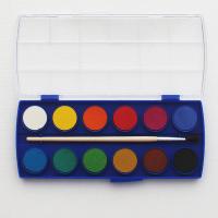 China Hot sale high quality solid 12 colors watercolor paint sets for sale