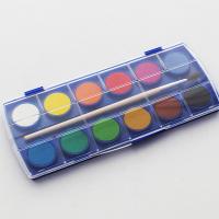 China Hot sale high quality solid 12 colors watercolor paint sets for sale