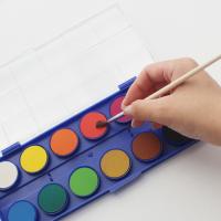 China Hot sale high quality solid 12 colors watercolor paint sets for sale