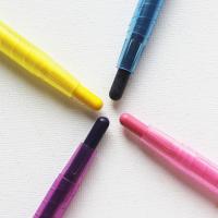 China Art stationery cartoon printing 18 colors smooth twist wax crayons for sale