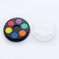 China 6color watercolor cakes wholesale 21mm watercolor paint set for sale