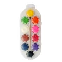 China Custemized colourful jumbo watercolor cakes with wood art brush for sale