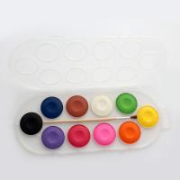China Custemized colourful jumbo watercolor cakes with wood art brush for sale