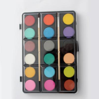 China 28mm art painting wholesale premier 18 color watercolor paint set professional for sale