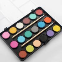 China 28mm art painting wholesale premier 18 color watercolor paint set professional for sale