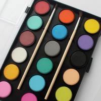 China 28mm art painting wholesale premier 18 color watercolor paint set professional for sale