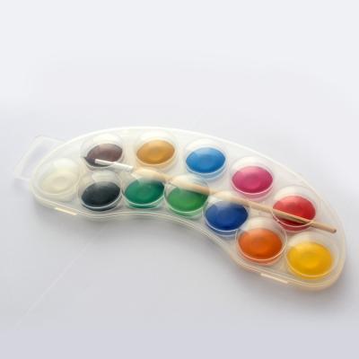 China Wholesale custom 12 color 25mm watercolor cakes for sale