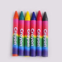 China 14mm back to school drawing set 6 color wholesale safe jumbo crayon for sale