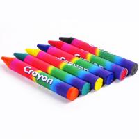China 14mm back to school drawing set 6 color wholesale safe jumbo crayon for sale