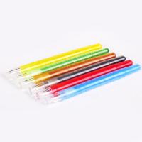 China wholesale school stationery kids 6pcs twist wax crayon for sale