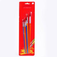 China 6pcs wholesale colorful goat hair wood brushes watercolor for sale