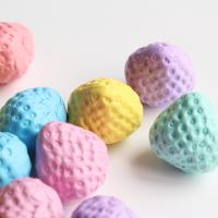 China wholesale creative 3D strawberry shaped cartoon plastic crayons for coloring for sale