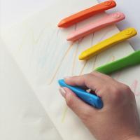 China Children's crayon rich colors silky non-toxic wax crayon for school and office for sale