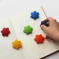 China Factory price creative 3D shaped wax crayon for kids  lovely stationery products for sale