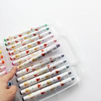 China Hot Products 24 Colors  silky crayon set for school and office for sale