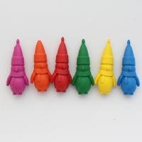 China 6 colors creative 3D shaped cute cartoon wax crayons finger paint crayons for kids for sale