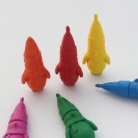China 6 colors creative 3D shaped cute cartoon wax crayons finger paint crayons for kids for sale