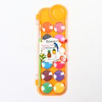 China Best-selling 12 Colours Bright Colors Mini Solid Watercolor Retail Paint For Kids for sale