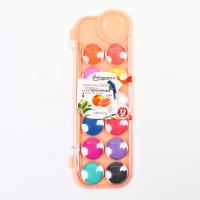 China Best-selling 12 Colours Bright Colors Mini Solid Watercolor Retail Paint For Kids for sale