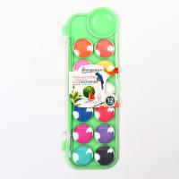 China Best-selling 12 Colours Bright Colors Mini Solid Watercolor Retail Paint For Kids for sale