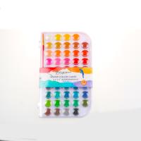 China 48 Colors Watercolors Solid Cake Paint Cheap Gouache Watercolor Paint Set Brush Pen for sale